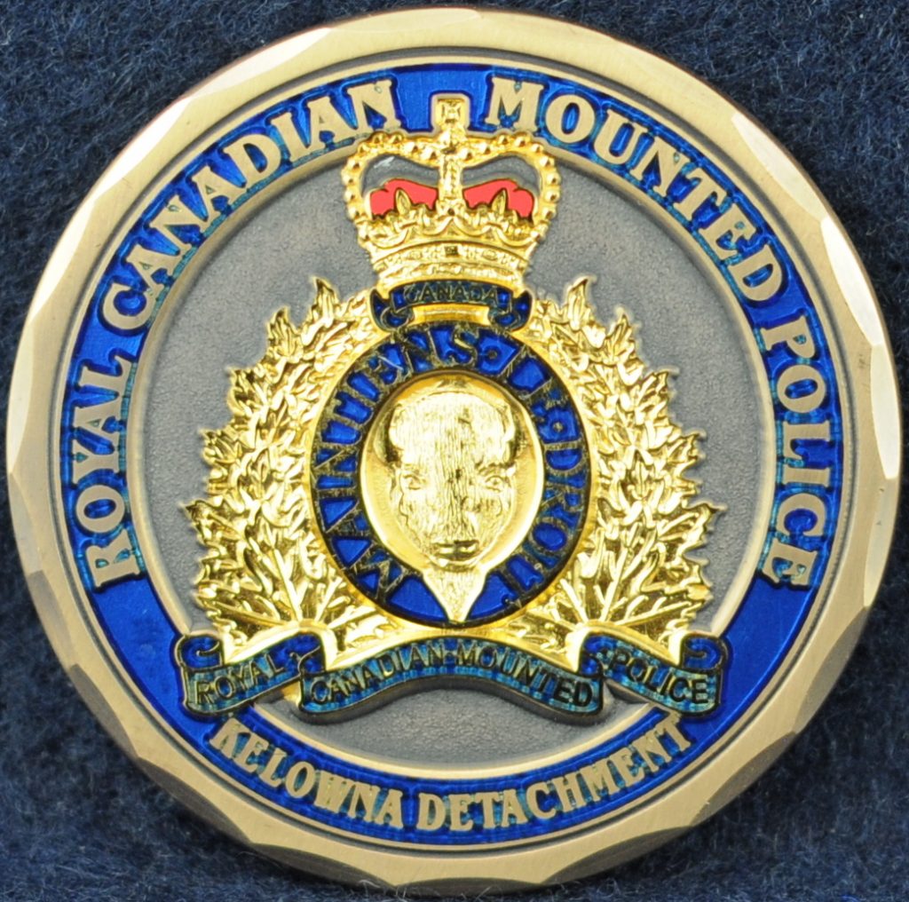 RCMP E Division Kelowna Detachment | Challengecoins.ca