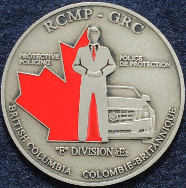 RCMP E Division Protective Policing (VIP) | Challengecoins.ca