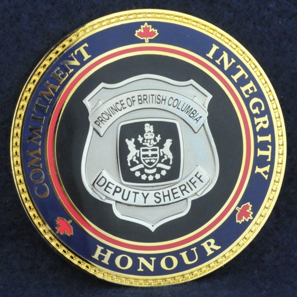 British Columbia Deputy Sheriff | Challengecoins.ca