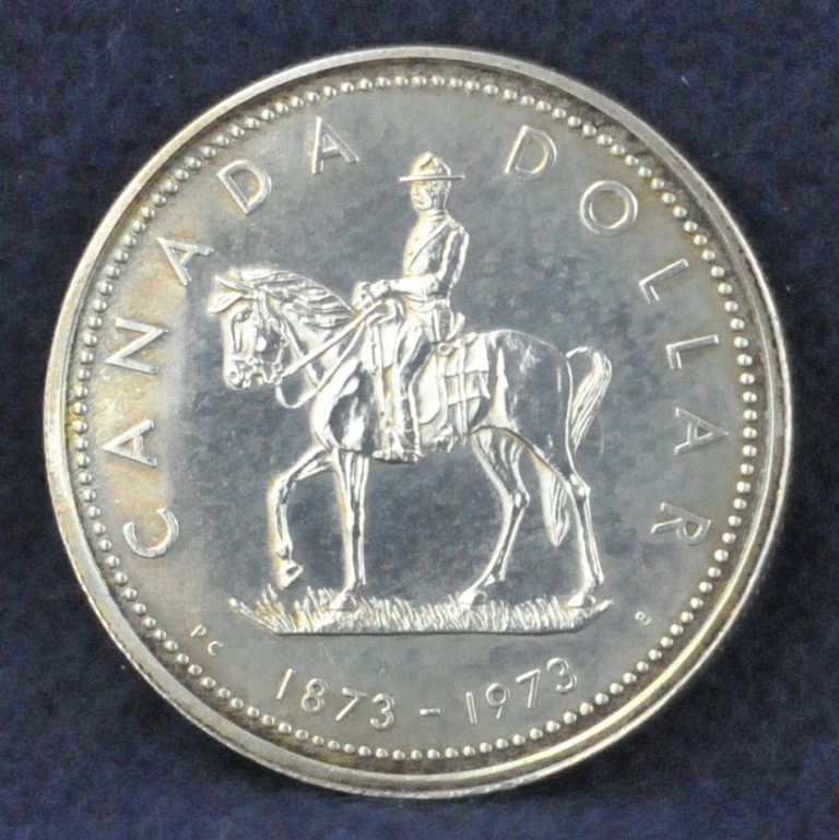 RCMP Canada Dollar 1873-1973 silver | Challengecoins.ca