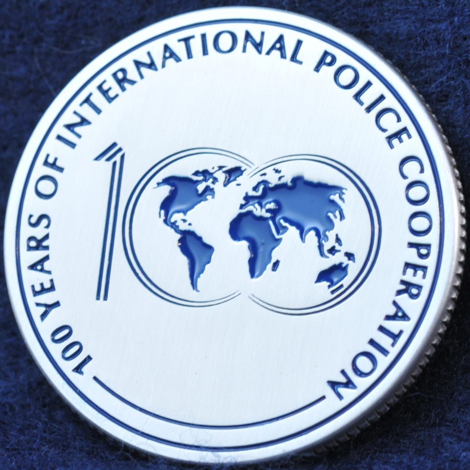 INTERPOL 100 years of International Police Cooperation Silver ...