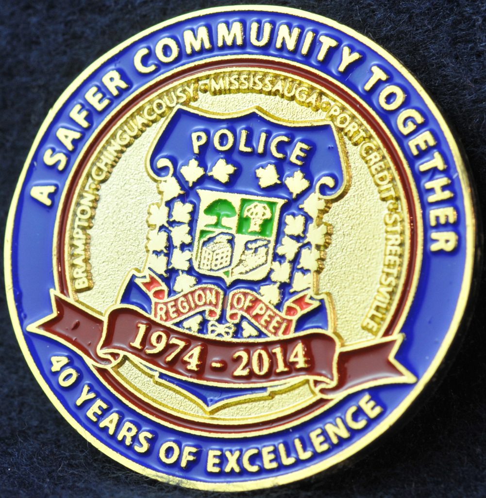 Peel Regional Police 1974-2014 | Challengecoins.ca