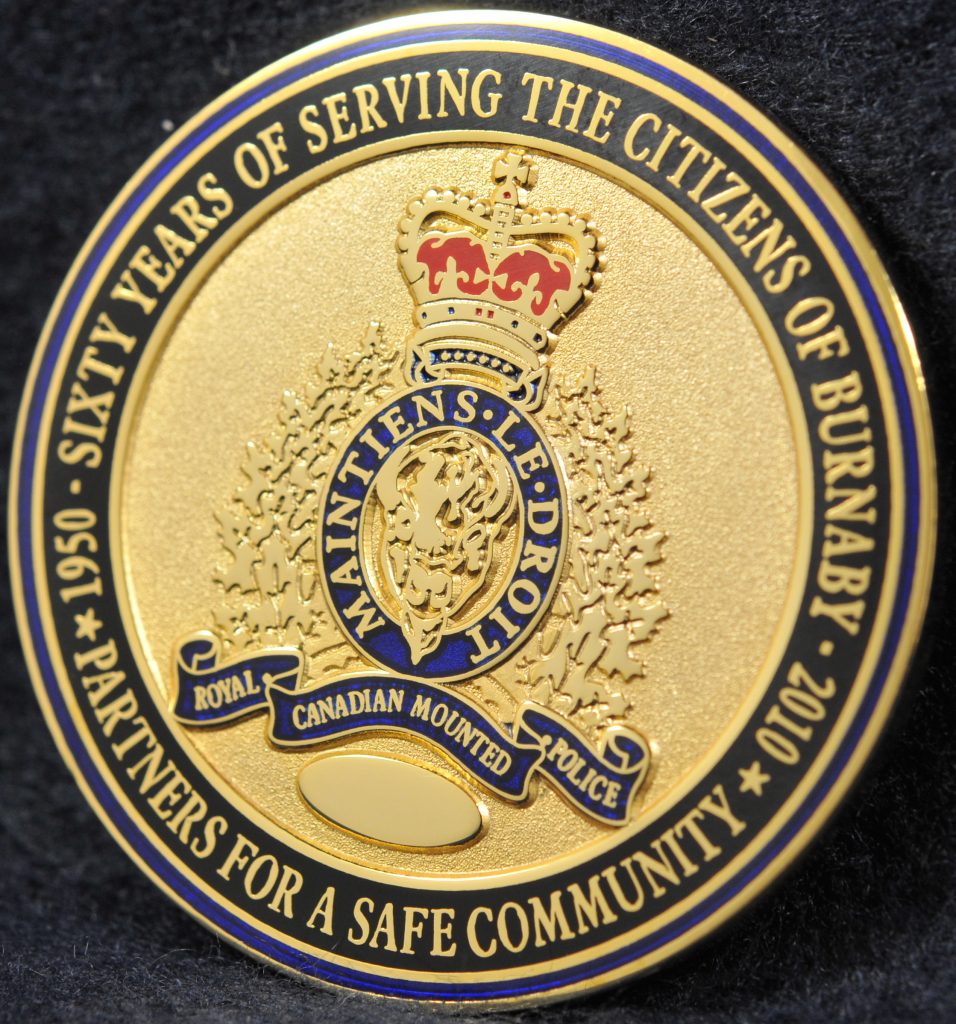 RCMP E Division Burnaby Detachment - old version | Challengecoins.ca