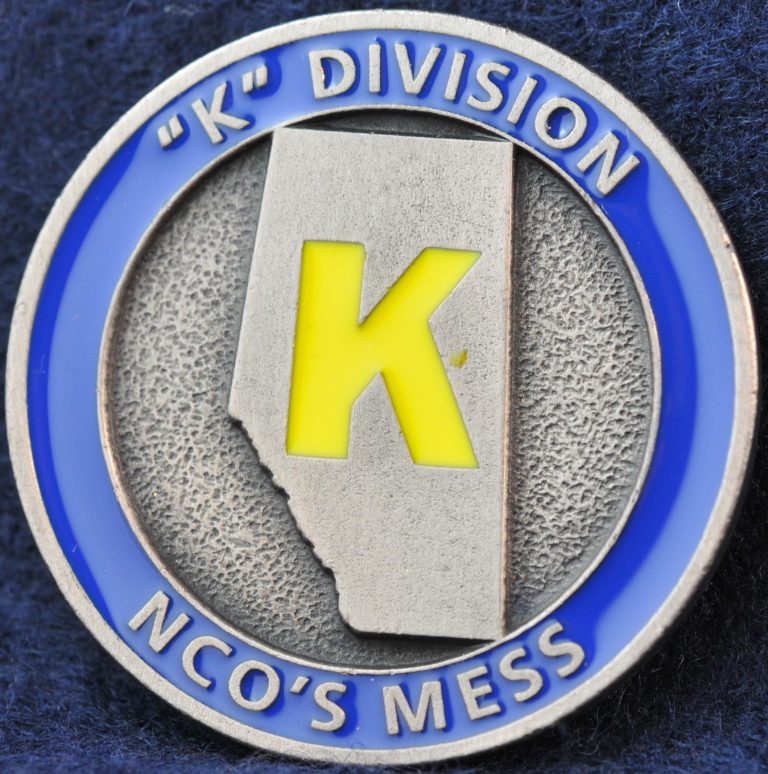 RCMP K Division NCO's Mess | Challengecoins.ca