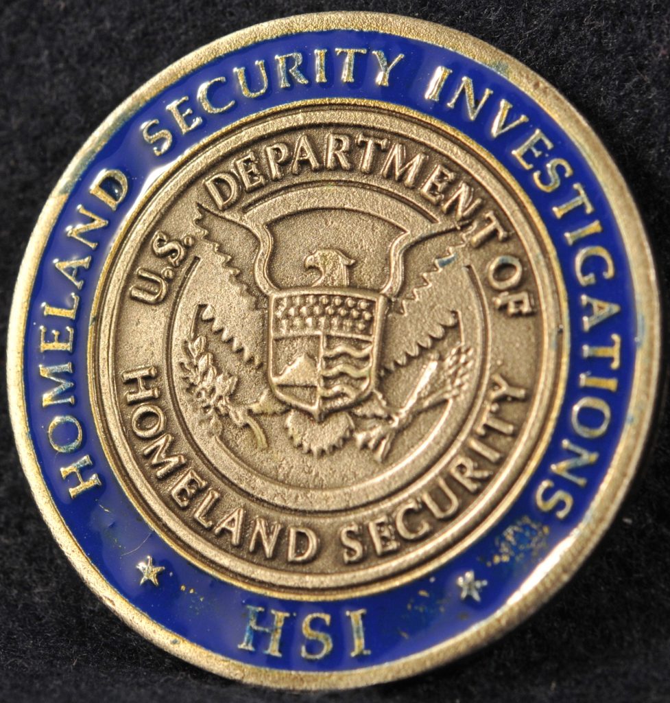 US Homeland Security Investigations HSI Boston, MA | Challengecoins.ca