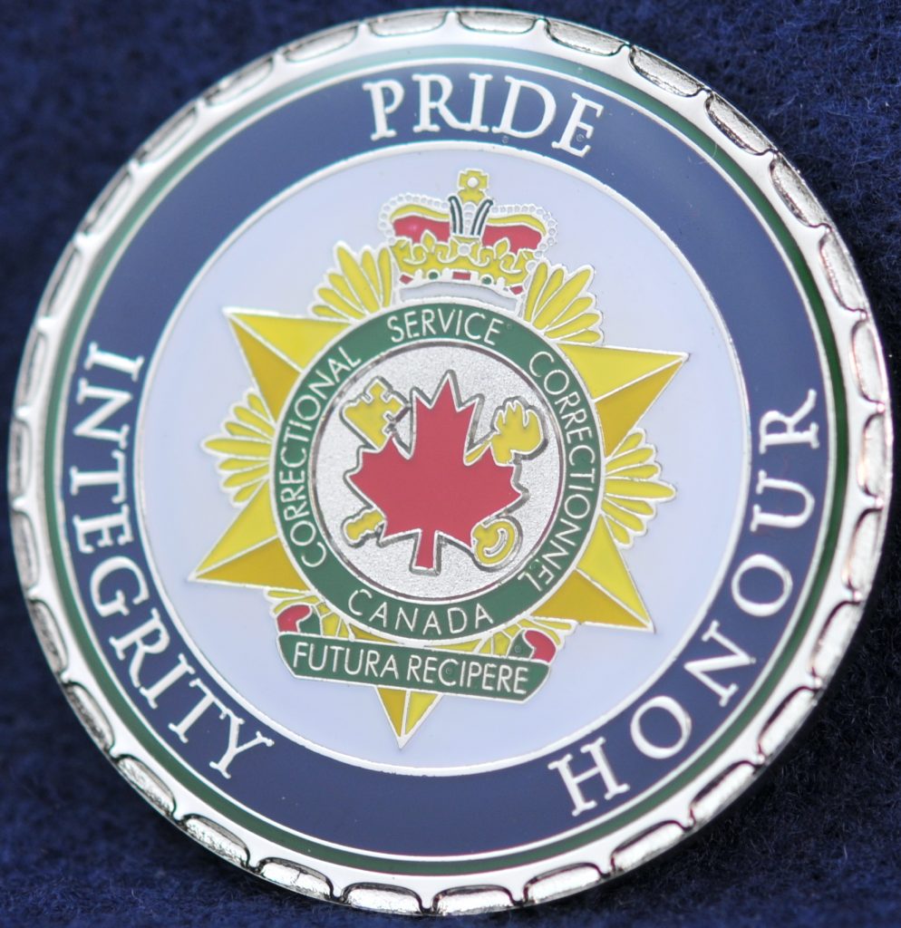 Correctional Service Canada Pacific Region | Challengecoins.ca