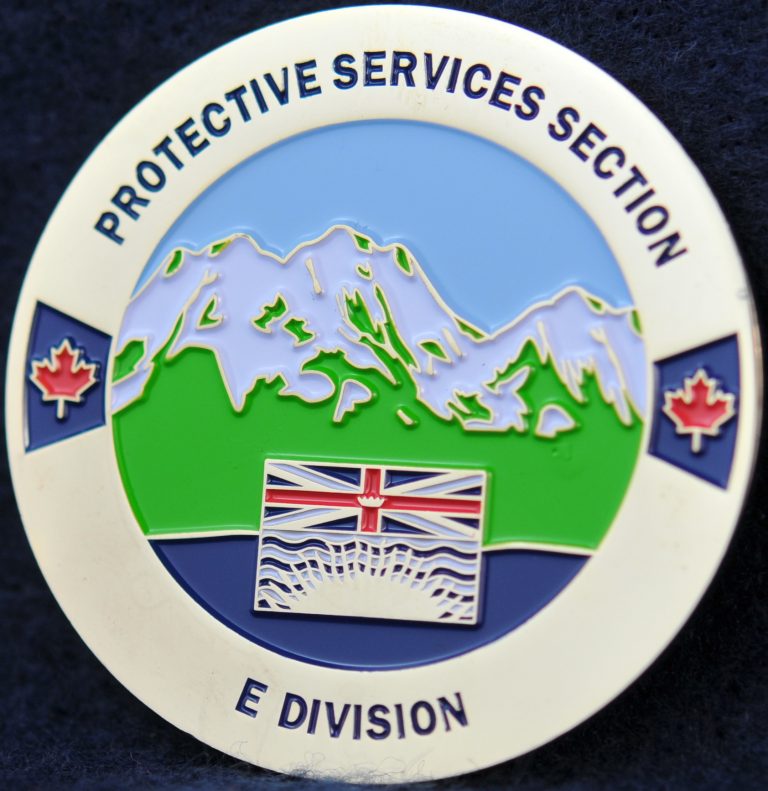 RCMP E Division Protective Services Section | Challengecoins.ca