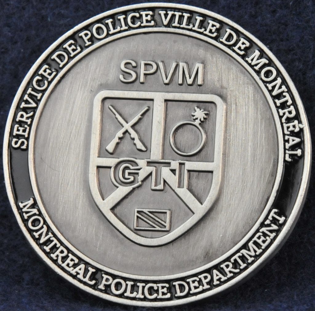SPVM Groupe Tactique d'intervention | Challengecoins.ca