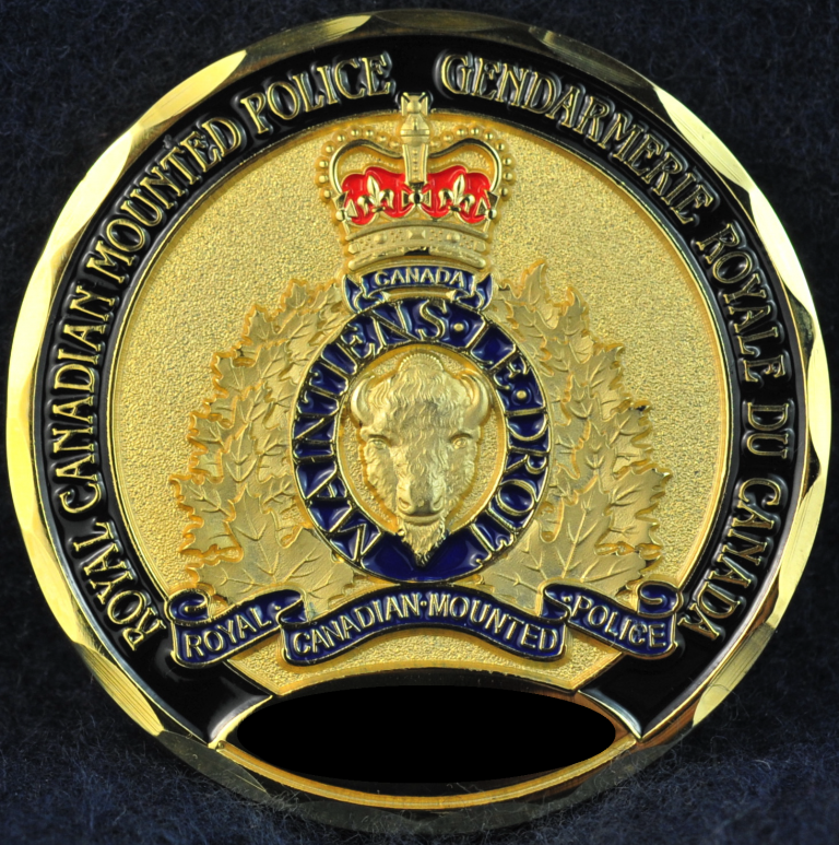 RCMP C Division Montreal INSET Gold | Challengecoins.ca