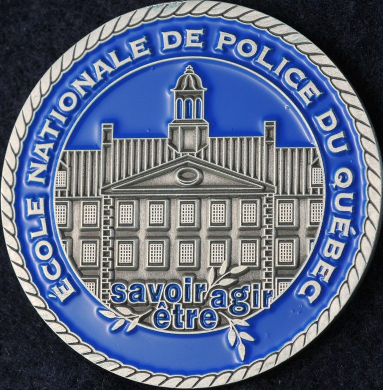 Ecole nationale de police du Quebec cohorte 182 | Challengecoins.ca