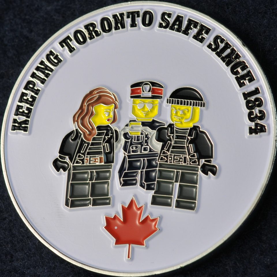 Toronto Police Service Lego Cop | Challengecoins.ca
