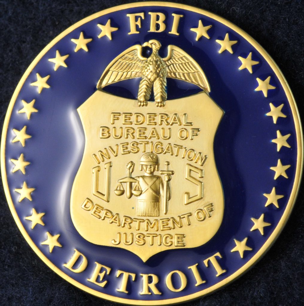 US Federal Bureau of Investigation Detroit Division | Challengecoins.ca