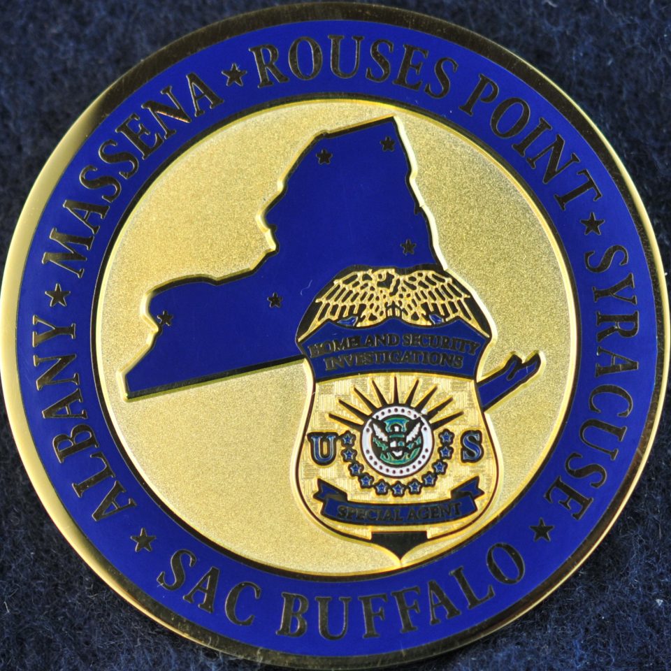 US Homeland Security Investigations HSI SAC Buffalo | Challengecoins.ca
