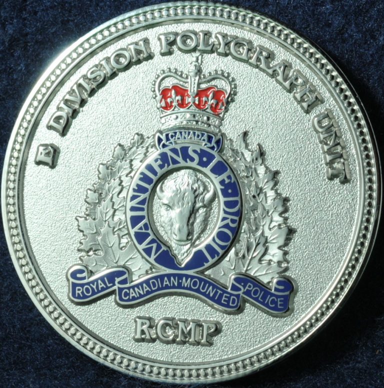 Rcmp E Division Major Crime Section Polygraph Unit Challengecoinsca 5814