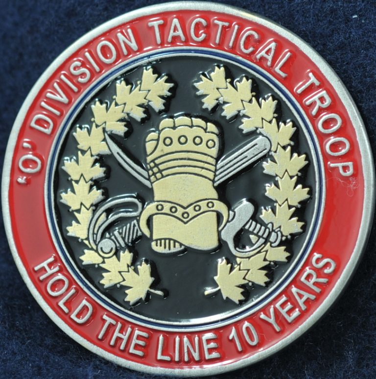 RCMP O Division Tactical Troop pewter | Challengecoins.ca