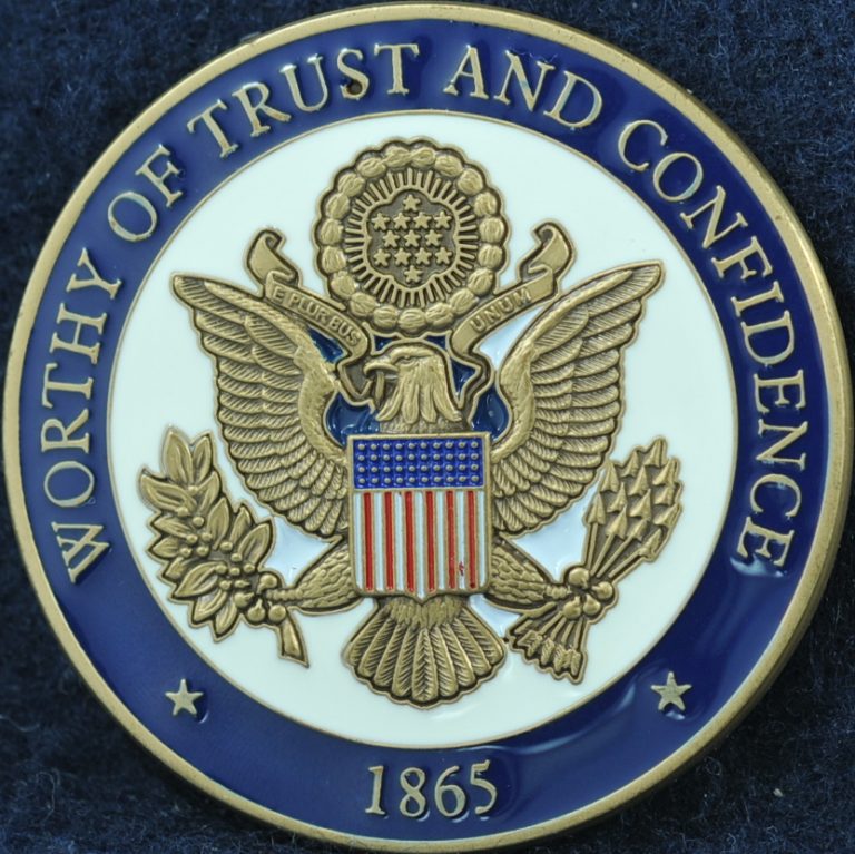 US Secret Service Worthy of Trust and Confidence 1865 | Challengecoins.ca