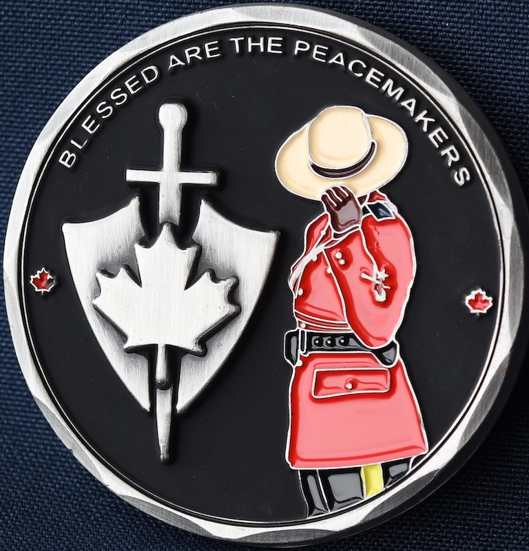 RCMP Generic Blessed are the Peacemakers | Challengecoins.ca