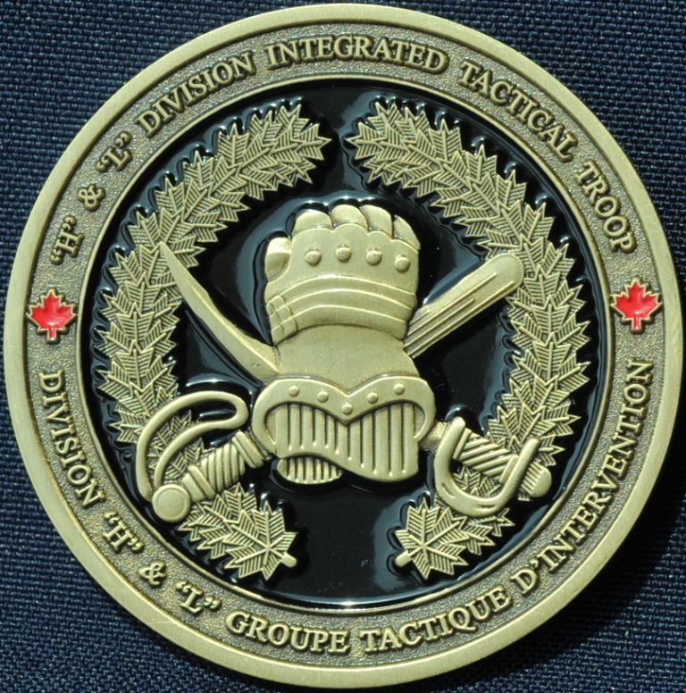 RCMP H and L Division Tactical Troop | Challengecoins.ca