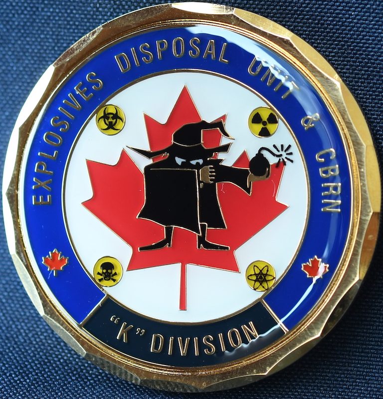 RCMP K Division Explosives Disposal Unit and CBRN (EDU) | Challengecoins.ca