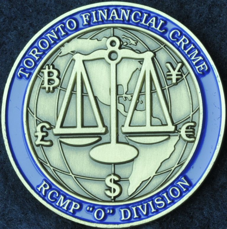 RCMP O Division Toronto Financial Crime | Challengecoins.ca