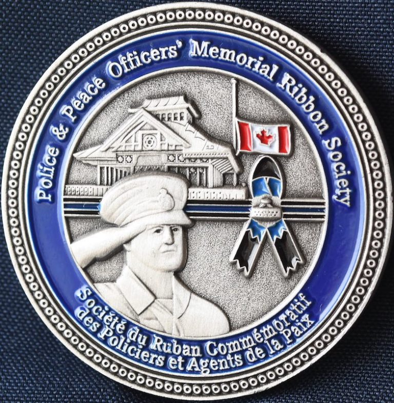 Police and Peace Officers Memorial Ribbon Society | Challengecoins.ca